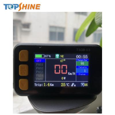 중국 온도 탐지를 가진 장치 LCD 디스플레이를 추적하는 소형 방수 다채로운 Ebike GPS 판매용