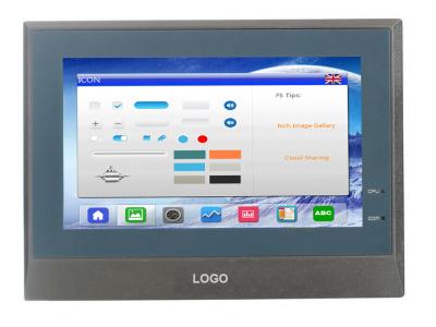 Cina Touch screen industriale a 7 pollici HMI, risoluzione del pannello 800×400 del touch screen di HMI in vendita