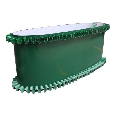 Cina 1mm-10mm Bianco Verde Nero Nastro trasportatore in PVC di qualità alimentare con sigillo Chevron Diamond Edge in vendita