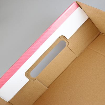 중국 핸들 로프로 패키징하는 CMYK 3 층 강한 골판지 박스 신발을 출력하기 판매용