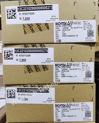 China RT8077GQW Reguladores de tensión de conmutación 2A 2MHz Convertidor sincrónico de descenso en venta