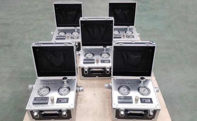 hydraulic flow meters testing on site