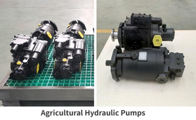 agricultural harvester hydraulic pumps