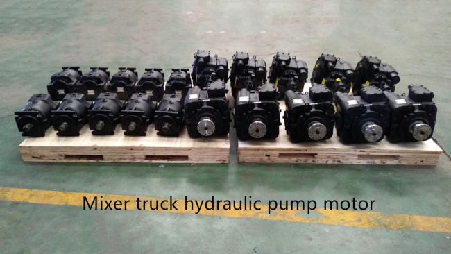 Mixer truck hydraulic pump motor