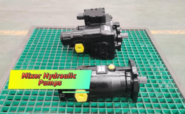 Mixer truck hydraulic oil pump
