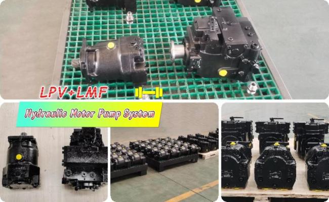 Combine harvester hydraulic pump motor system