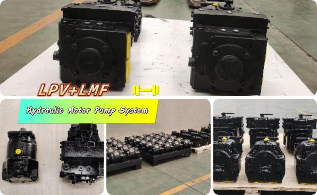 Rice harvester hydraulic pump motor system