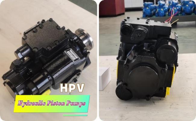 Road roller hydraulic piston pump
