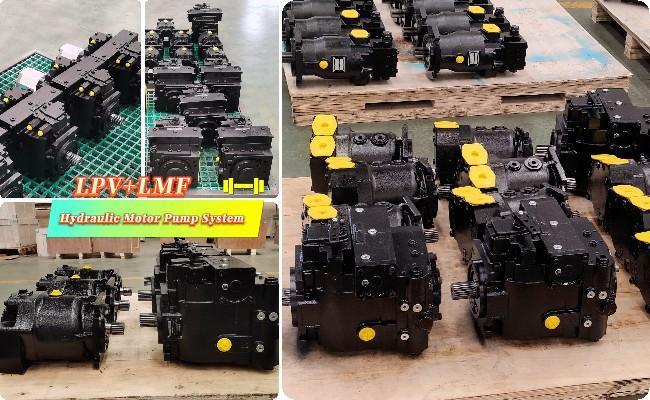 Hydraulic motor for harvester