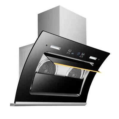Wall Mounted Installation Kitchen Island Range Hood with Top Suction and 2*1.5W