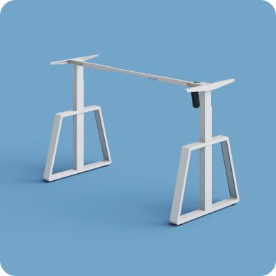 China Unique Motorised Standing Desk Frame Gaming Table Frame 1350-1750mm Length for sale