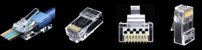 CAT6 UTP Pass Through Connector Physical photo