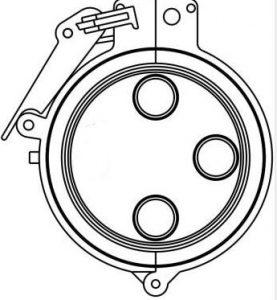 Empalme vertical Closure-ZCSC-D096- de la fibra óptica 03(7231208) Front View