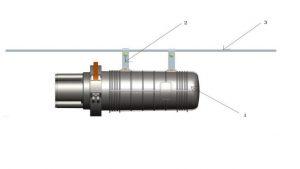 Giuntura verticale a fibra ottica Closure-ZCSC-D144- 02(7231210) Montaggio aereo