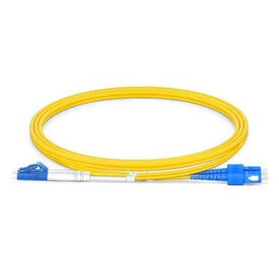 中国 LC UPCへのSC UPCの二重G.652.D単一モードポリ塩化ビニール2.0mm-2m (6ft) FOPC 1121D112-2 (7242119) OS2 (G.652.D/G.657.A1/G.657.A2) 販売のため