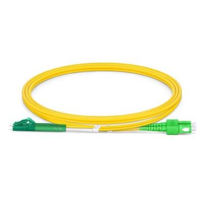 中国 LC APCへのSC APCの二重G.652.D単一モードポリ塩化ビニール2.0mm -2m (6ft) FOPC 1222D112-2 (7242123) OS2 (G.652.D/G.657.A1/G.657.A2) 販売のため
