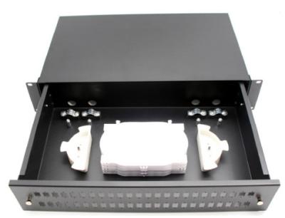 中国 2U 19 インチ エンプティ スライド レール ラック マウント パッチ パネル 販売のため