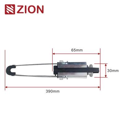 China FTTX ADSS Tension Anchor Clamp ZCPGC-08 - High-Performance High Strength Clamp for Fiber Overhead Wire for sale