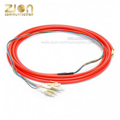 Cina Un mazzo misto di 12 fibre del cavo di toppa di OM1 LC UPC con il rivestimento FOPT in vendita