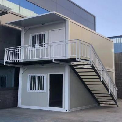中国 2階建ての20フィートプリファブハウス 白色またはカスタマイズされた色 販売のため