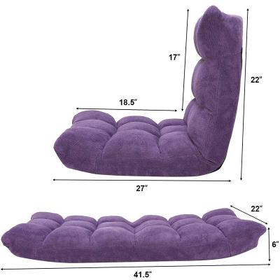 Cina The traditional Floor Set Sofa Chair adjusts to 5 different positions allows you to relax in upright or lay back. in vendita