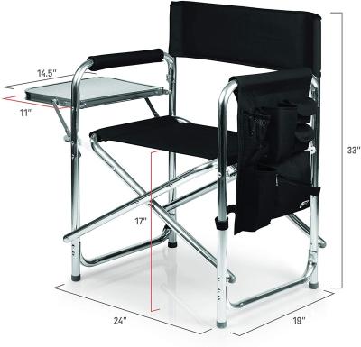 Cina Modern Packed Size 32.6*19.6*5.5 Inches Easy To Carry With Handle Lightweight Metal Foldable Director Chair in vendita