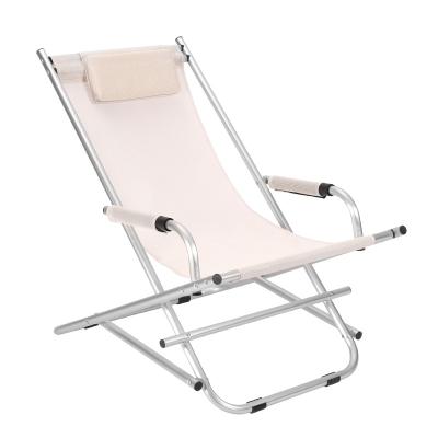 Cina Foldable Camping Chair With Foot Rest Rocking Heavy Duty Portable Lawn Folding Chairs For Adults in vendita