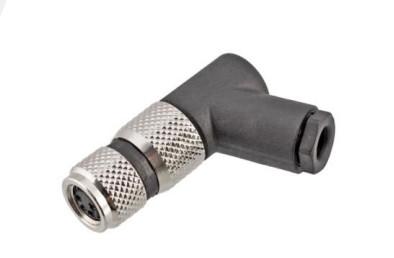 Китай Водонепроницаемый M8 угловой женский пластиковый сборный винтовой терминал 3/4pin IP67 для наружных продается