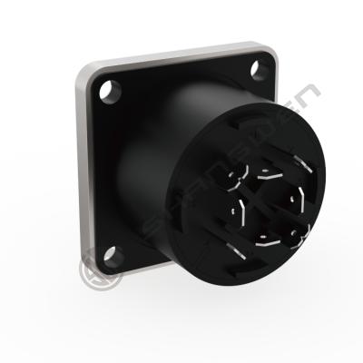 中国 クイックロック 堅牢 耐久性 8 ポア 8 ピン オス ソケット シャーシ 工業用電子機器アクセサリ スピーカーコネクタ タイプ 販売のため