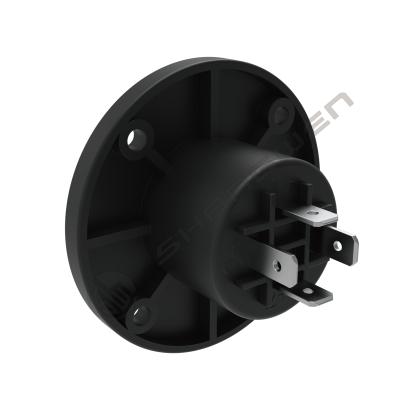 中国 4P 丸型コネクタ金属オスソケット、角型端子およびオーディオビデオメススピーカージャック4ピンラウドスピーカーコネクタ 販売のため