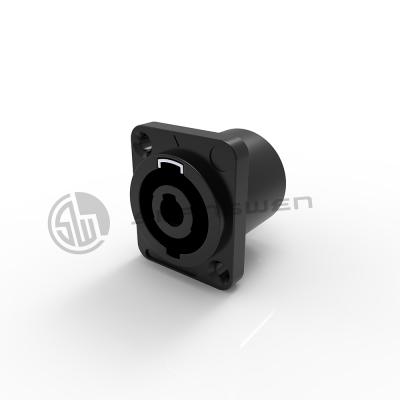 China Conector de altavoces de chasis macho de 4 pines personalizado con corriente nominal de 30A y forma rectangular en venta