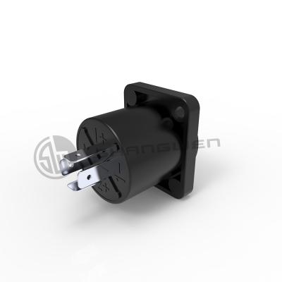 China Conector de altavoces de chasis macho de 4 pines personalizado con corriente nominal de 30A y forma rectangular en venta