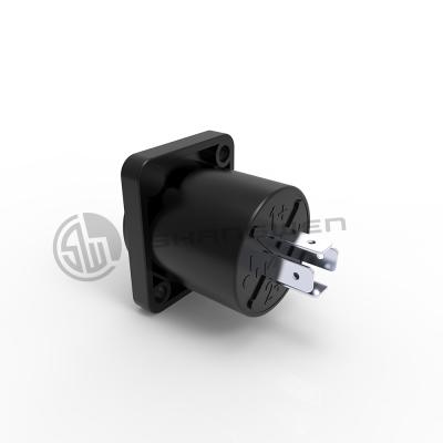 China Conector de altavoces de chasis macho de 4 pines personalizado con corriente nominal de 30A y forma rectangular en venta