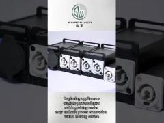 Polyamid-Schale-Sperre 3-Pole-Adapter Männlicher Stromanschluss Perfekt für industrielle Elektronik-Anwendungen