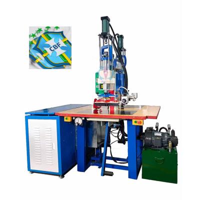 China How to Make 3D TPU Badge Emblem Embossing Machine High Frequency TPU LOGO Patches Making Equipment With Training for sale