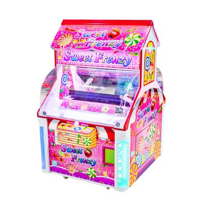 Cina Distributore automatico dolce del regalo di Candy di mania furiosa per il tipo di spingitoio della moneta del giocatore dei bambini 2 in vendita