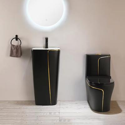 China Matte Dual Flush Single Suite Commode Toilet Floor Mounted WC Water Closet for sale