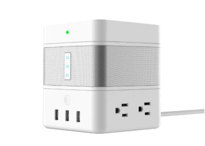 Cina Altoparlante portatile di Bluetooth della presa di corrente più il caricatore della radio di Smartphone QI in vendita