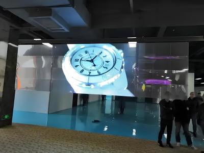 中国 p8 1R1G1B 透明なLED画面 フルカラー 高解像度 販売のため