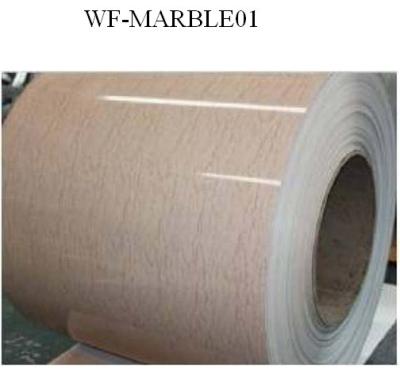 Cina Bobina d'acciaio ricoperta colore modellata marmo, lamiera di acciaio galvanizzata in bobina in vendita