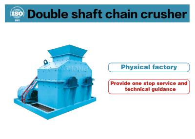 China Stainless Steel Fertilizer Crushing Machine with 7.5kw*2 Power Te koop