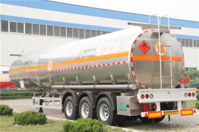Cina Rimorchio di alluminio dell'autocisterna del camion cisterna del combustibile/benzina/olio di Fuwa 13T in vendita