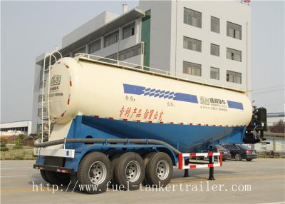 中国 安全セメント タンク トレーラー、3 つの車軸が付いているアルミ合金のセメントの Bulker のトレーラー 販売のため