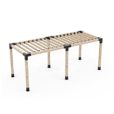 Cina Kit di supporto in legno elevato con processo di stampaggio e supporti in acciaio adatta a pergola 6x6 in vendita