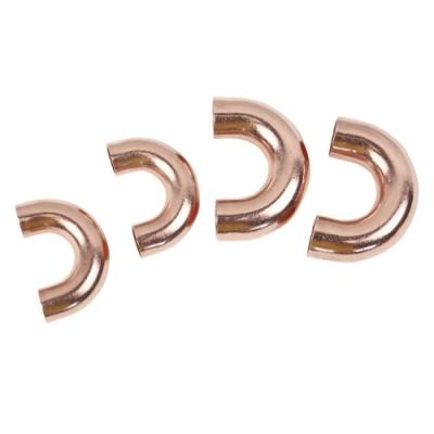 China 0.5mm-25mm Dikte Custom OEM Koper U Bend met 180 graden Elbow Pipes en Fittings Te koop