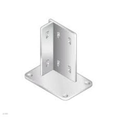 China Placa base de montagem de piso de aço e aço inoxidável personalizada para serviço de fabricação à venda