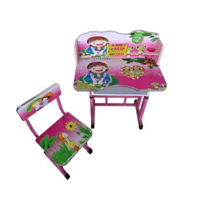 Cina Rosa blu della Tabella e della sedia di studio del bambino dei bambini del bambino per piccolo spazio 80x50x10cm in vendita