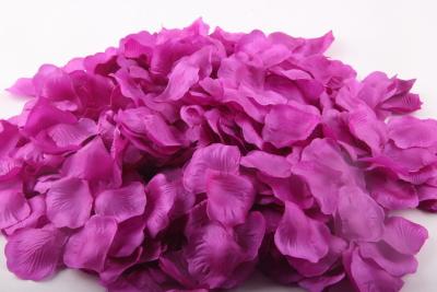 China pétala cor-de-rosa de seda do casamento por atacado, flor artificial, cores do differernt à venda