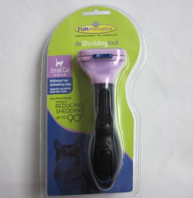 China borda deshedding nova da ferramenta do cabelo longo e curto de 1,75” tamanhos para o gato pequeno à venda