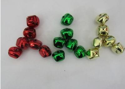 China ornamento verde, vermelho, dourado do sino de tinir do Natal dos sinos de tinir da cruz da cor à venda